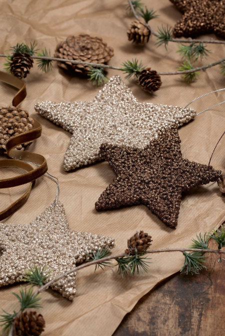 Glitterstjerner med tråd | Nordiq | Fri fragt fra 599,-